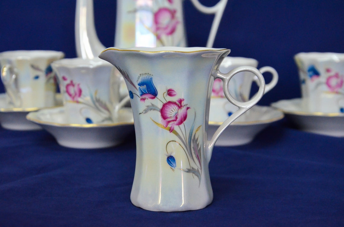 Coffee Set Coffee Set Vintage Coffee Pot Ceramic Coffee - Etsy