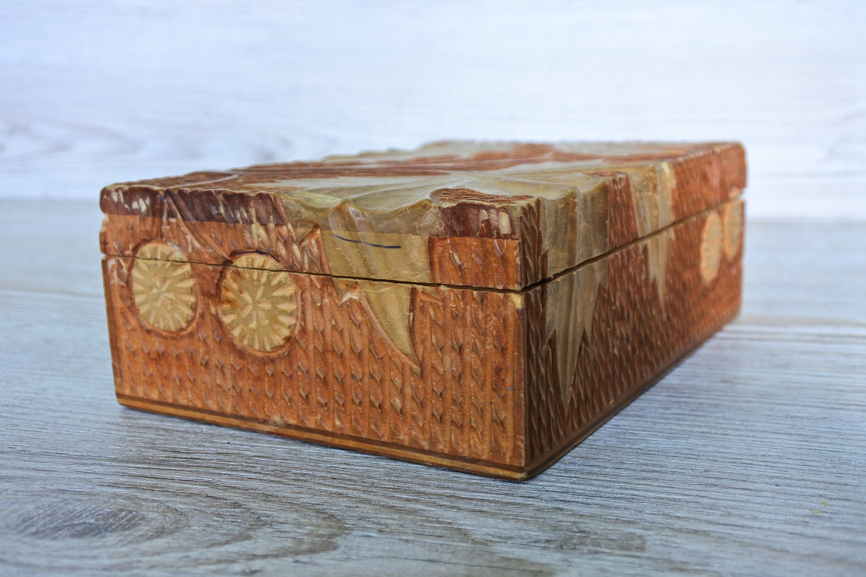 Handmade Casket Carved Casket Wooden Casket Casket Vintage - Etsy