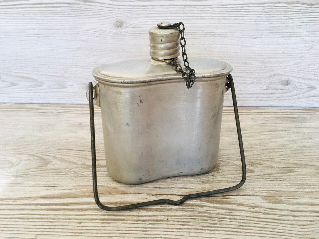 Vintage Aluminum Bottle Soviet Army Soldier Flask Soldier - Etsy