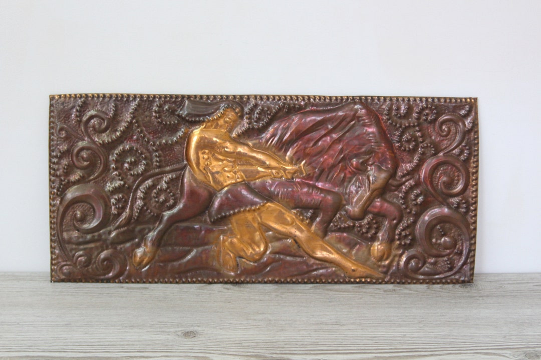 Antique Relief Painting Chased Paintings Wall Paintings - Etsy