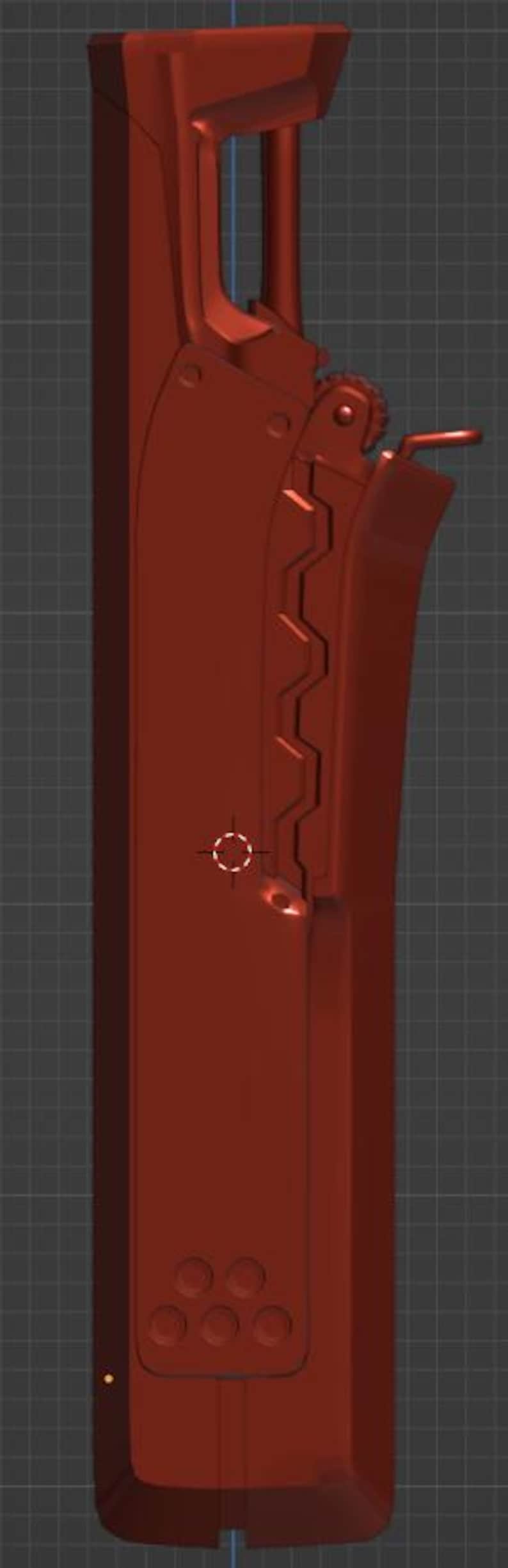 Sol Badguy's Outrage Mk. II Sword STL Files - Guilty Gear 3D Print ...