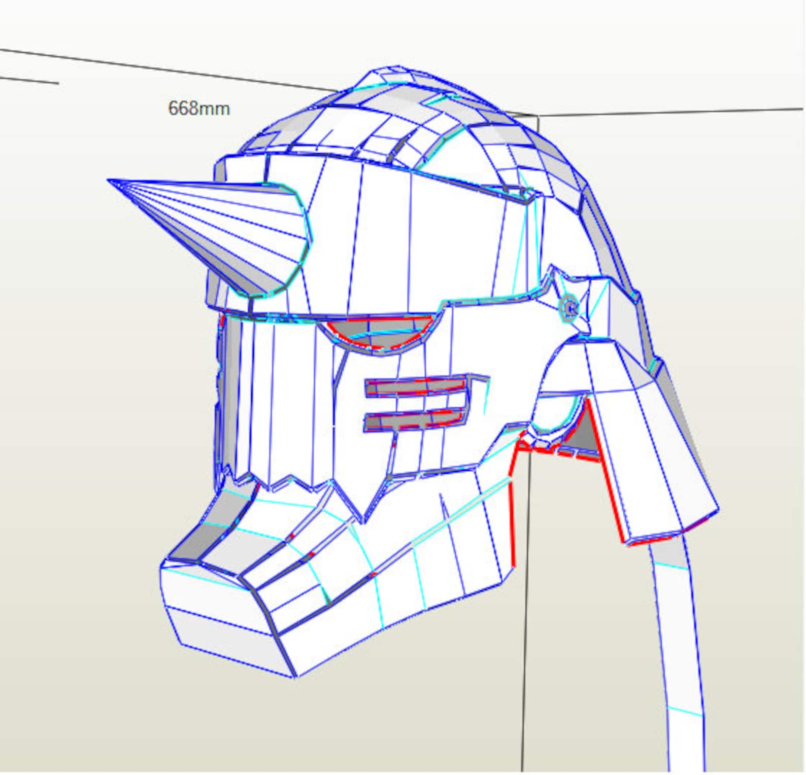 Alphonse Elric Full Armor Pepakura Papercraft .PDO .PDF File - Etsy