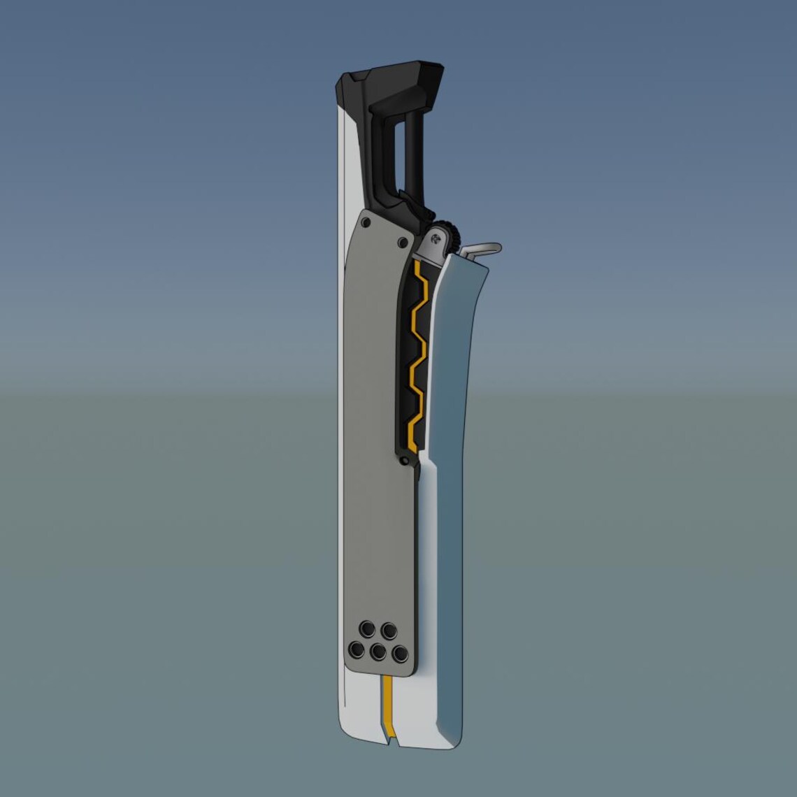 Sol Badguy's Outrage Mk. II Sword STL Files - Guilty Gear 3D Print ...