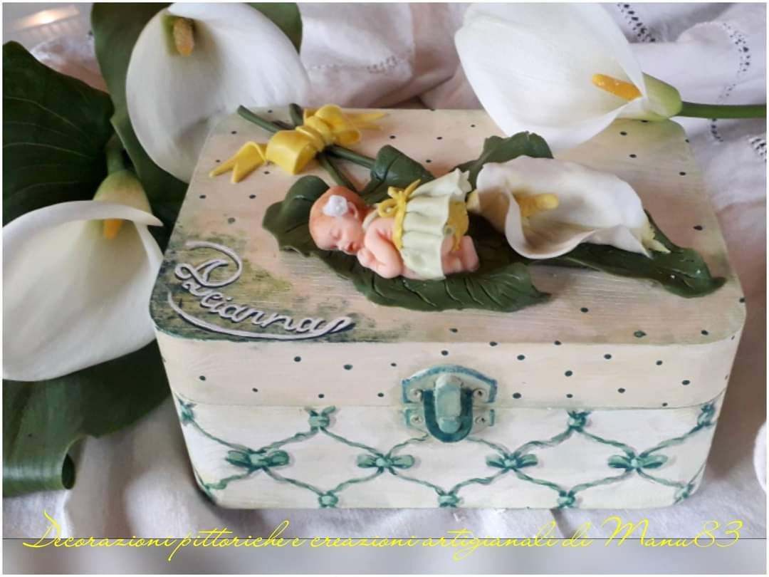 Birth Gift Box Baby Baptism Gift Cold Porcelain Gift - Etsy