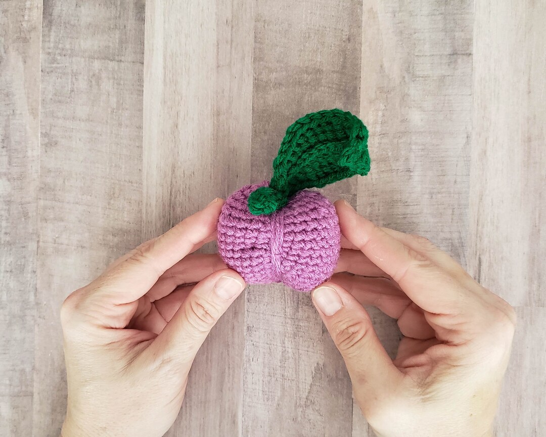 Plum, Play Food, Pretend Food, Crochet Plums, Toy Food, Pretend Play ...