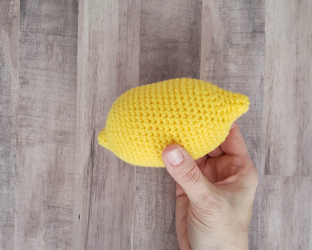 Lemon, Play Food, Pretend Food, Crochet Lemon, Toy Food, Pretend Play ...