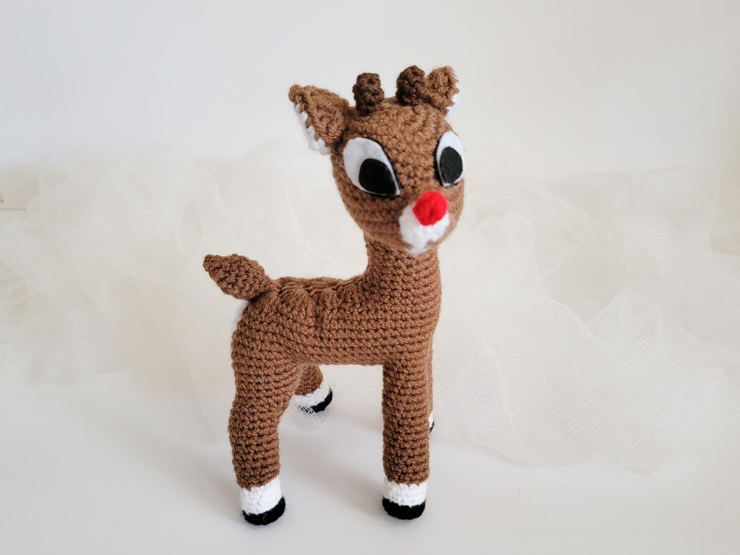 Rudolph the Red Nosed Reindeer Plushie Rudolph Doll Rudolph - Etsy