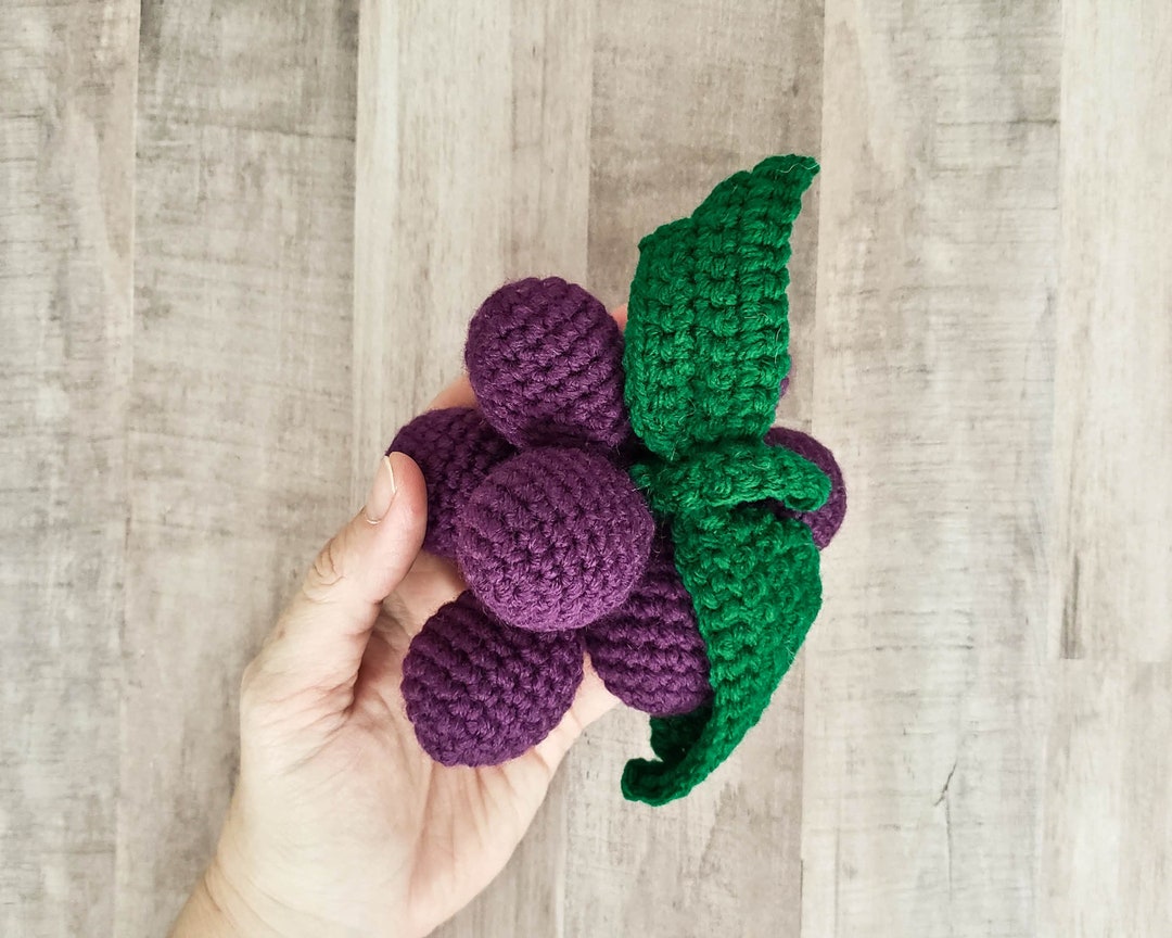 Grapes, Play Food, Pretend Food, Crochet Grapes, Toy Food, Pretend Play ...
