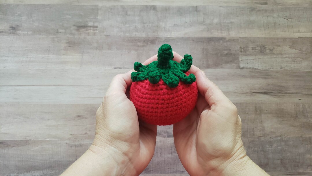 Tomato, Play Food, Pretend Food, Crochet Tomato, Toy Food, Pretend Play ...