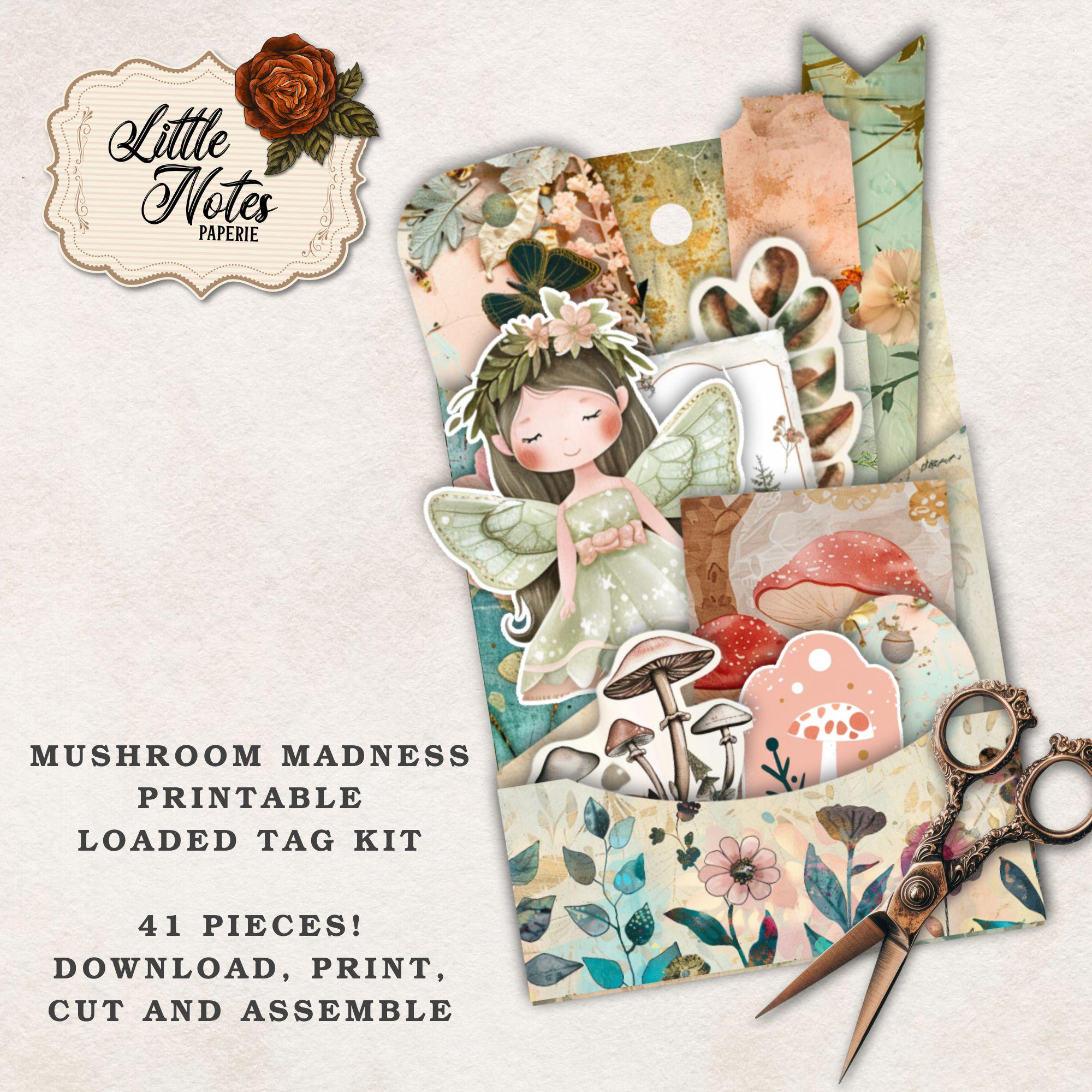 Digital Junk Journal Loaded Folder Pocket Tags, Shabby Ephemera ...