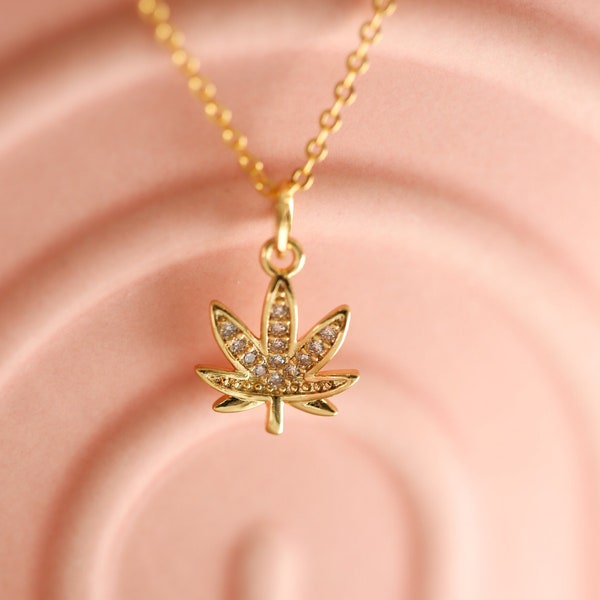 Pot Leaf Necklace - Etsy