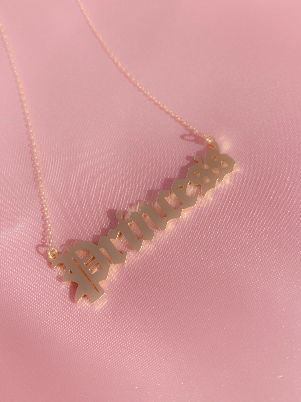 Princess Necklace Gold Dipped - Etsy