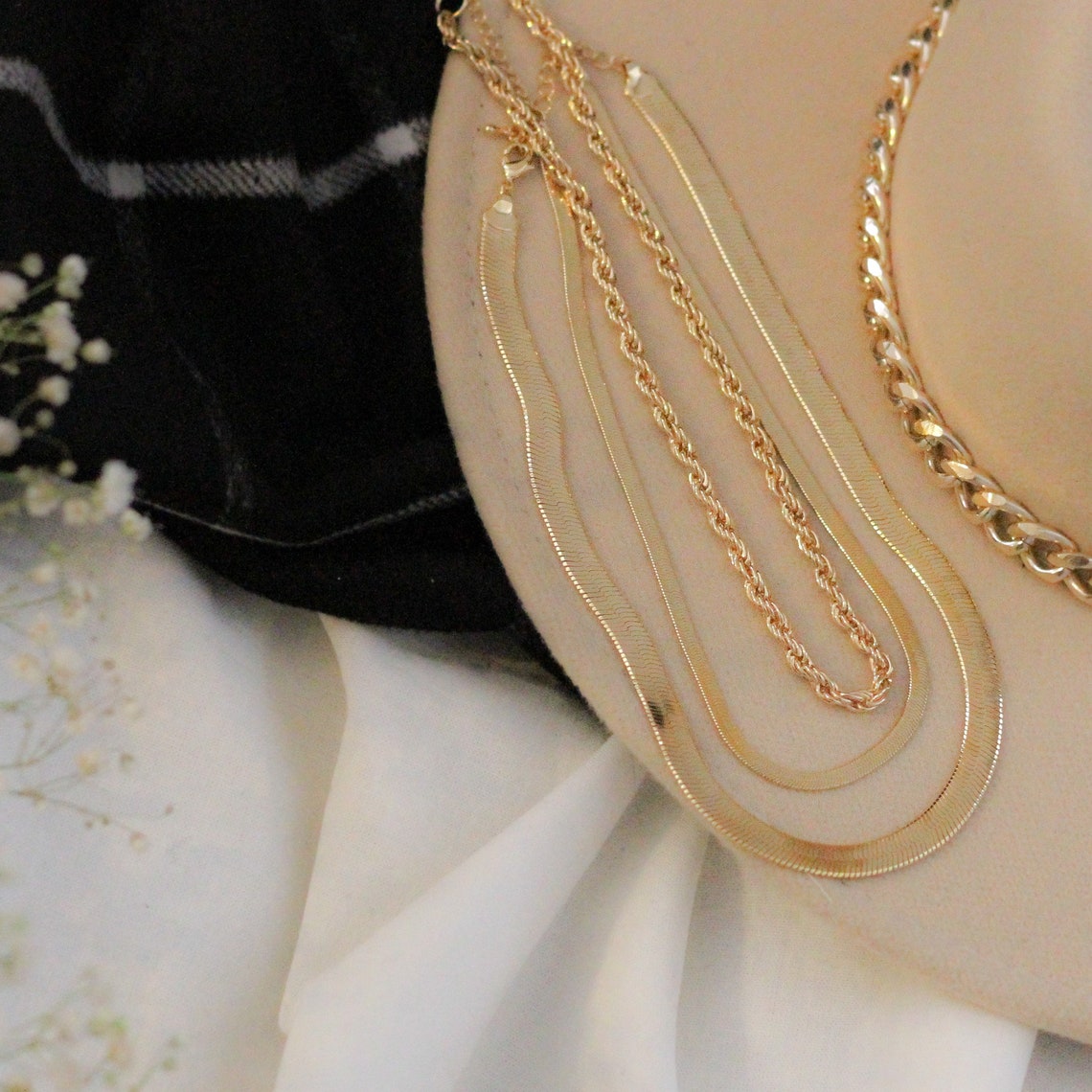 24k Gold Dipped Rope Chain Necklace Z Snake Chain Necklace - Etsy