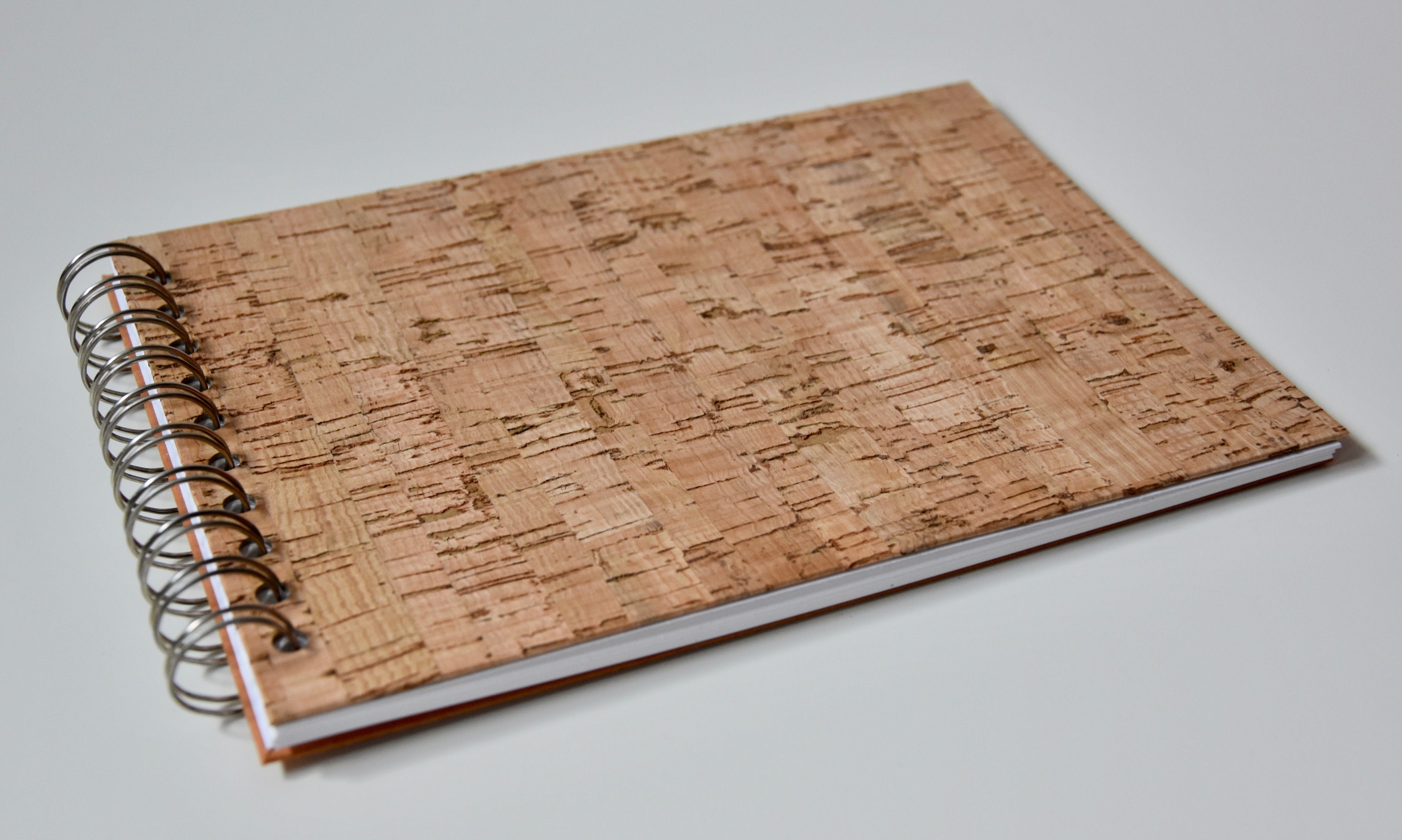 A5 photo album Cork with 15 white sheets album | Etsy