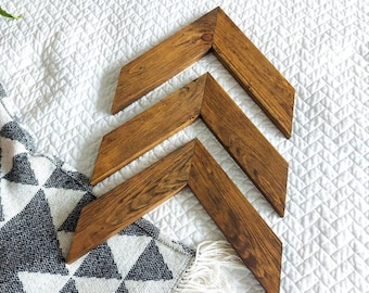3 Piece Large Chevron Wall Art Rustic Unique Home Decor - Etsy