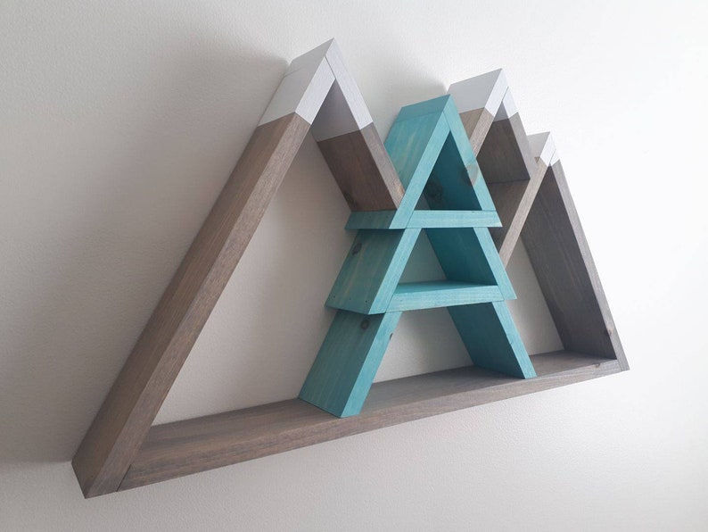 Evergreen Mountain Shelf Wood Mountain Shelf Rustic Decor - Etsy