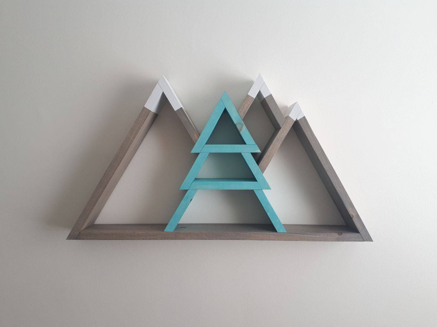 Evergreen Mountain Shelf Wood Mountain Shelf Rustic Decor - Etsy Canada