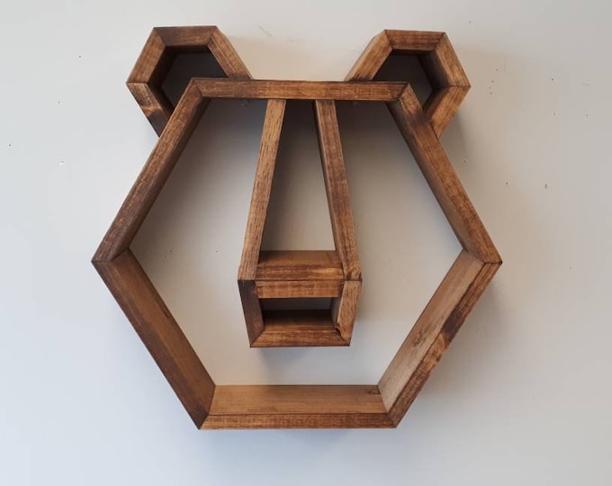 Stackable Bear Bookshelf, Kids Furniture, Kid's Bookshelf, Winnie the Pooh, Kid's Bookcase ...