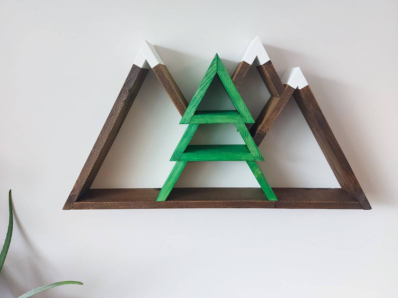 Evergreen Mountain Shelf Wood Mountain Shelf Rustic Decor - Etsy Canada