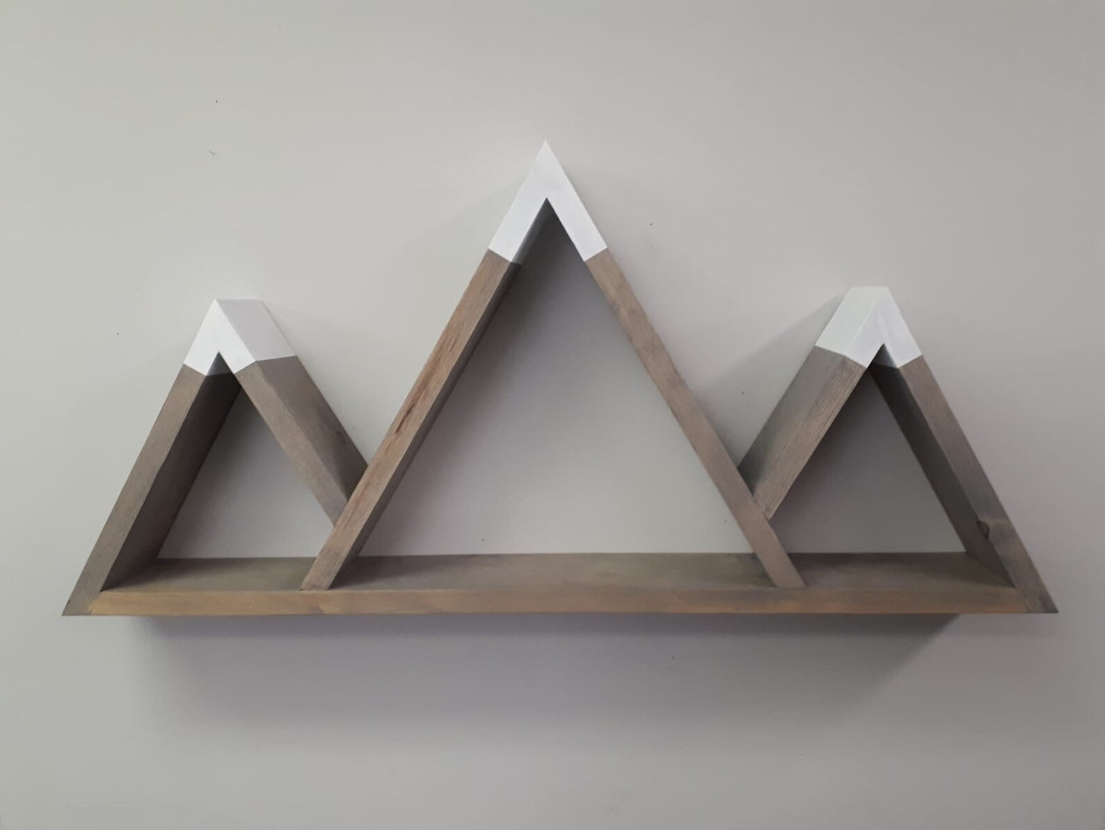 Tri-peak Wood Mountain Shelf Adventure Decor Mountain - Etsy Canada