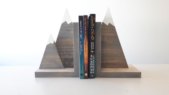 Mountain Bookends Adventure Decor Woodland Nursery | Etsy