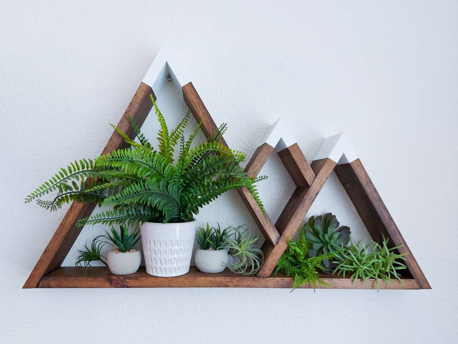 Wood Mountain Shelf Wall Decoration Rustic Decor | Etsy