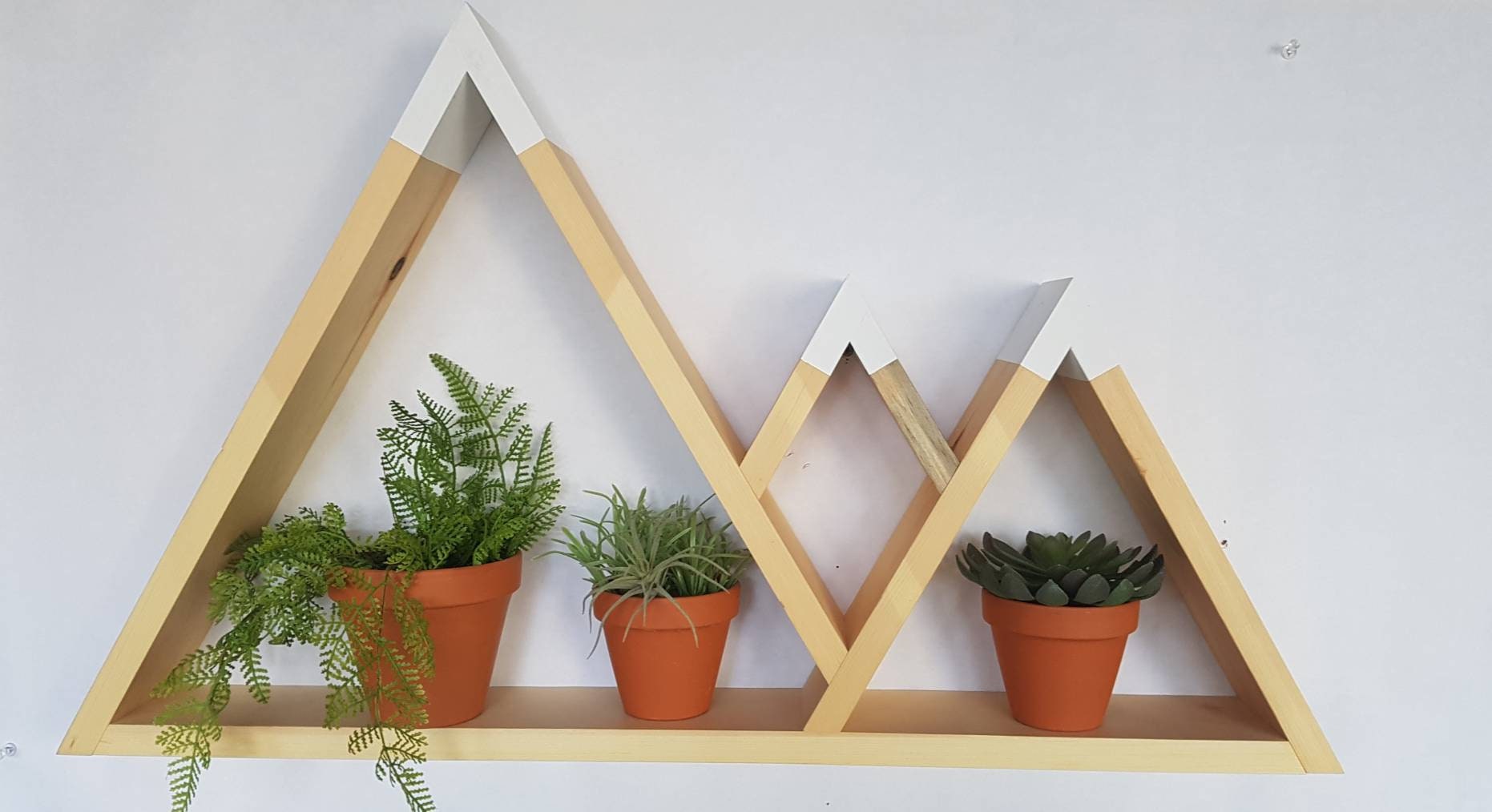 Wood Mountain Shelf Wall Decoration Rustic Decor | Etsy