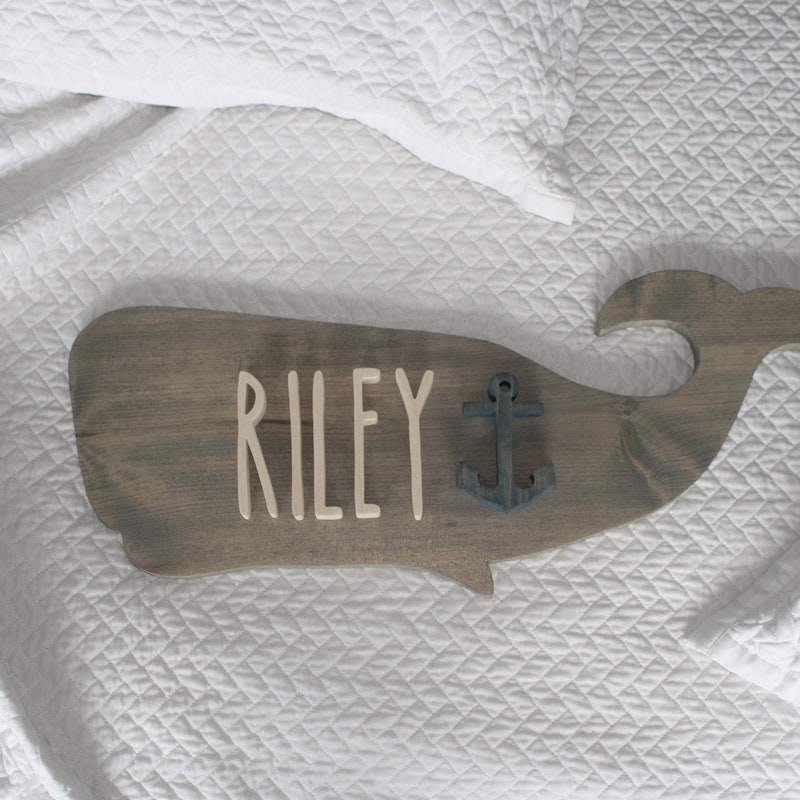 Whale Sign - Etsy