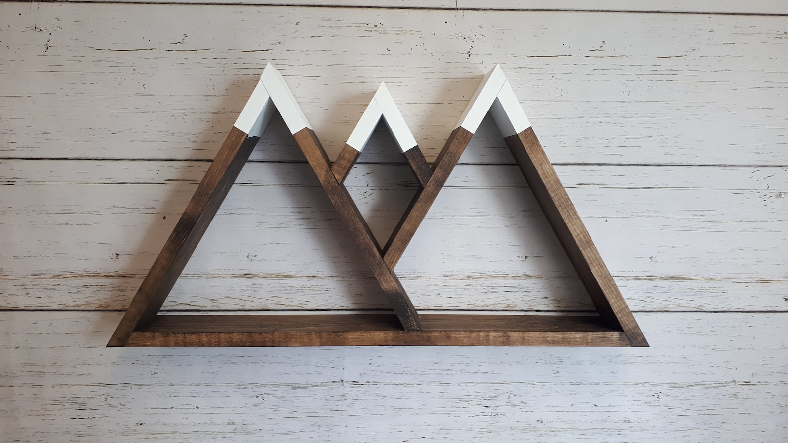 Crown Mountain Shelf Wood Mountain Shelf Wall Hangings - Etsy