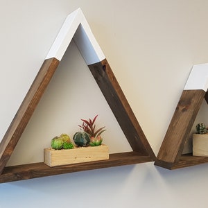 Mountain Peak Wood Shelves - Triangle Shelves - Adventure Decor - Wall ...