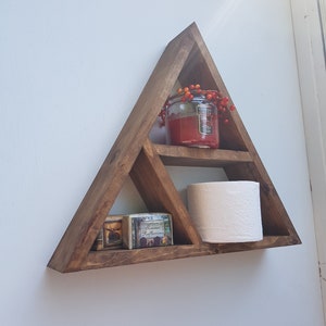 Rustic Triangle Shelf - Etsy