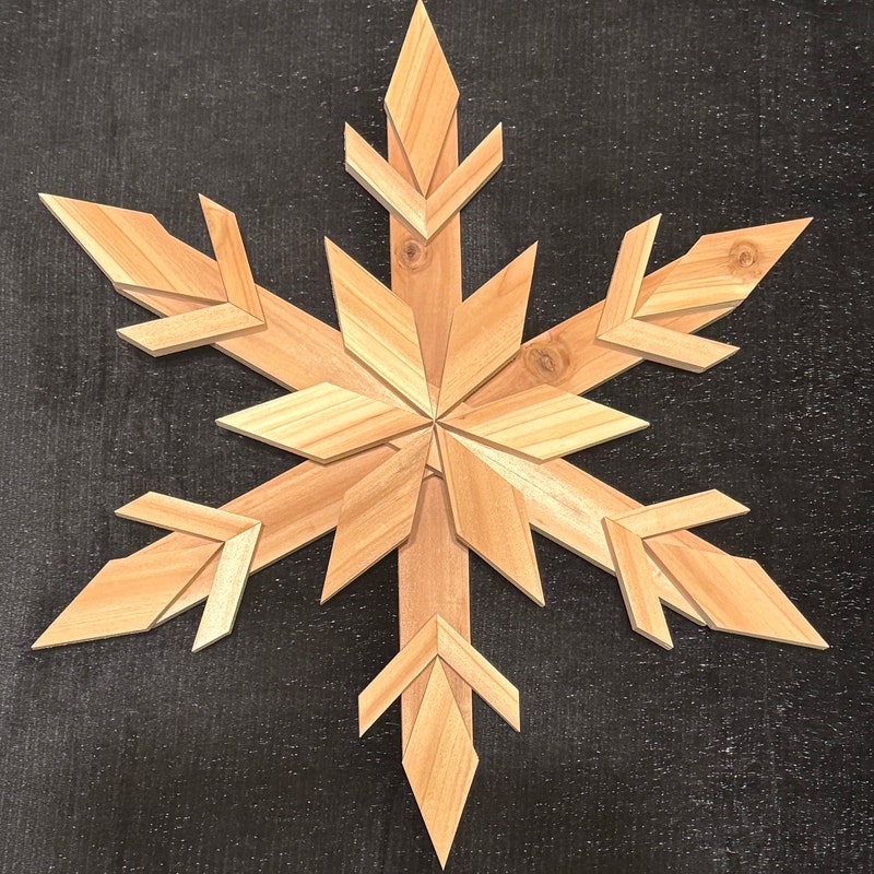 Wooden Snowflake - Etsy