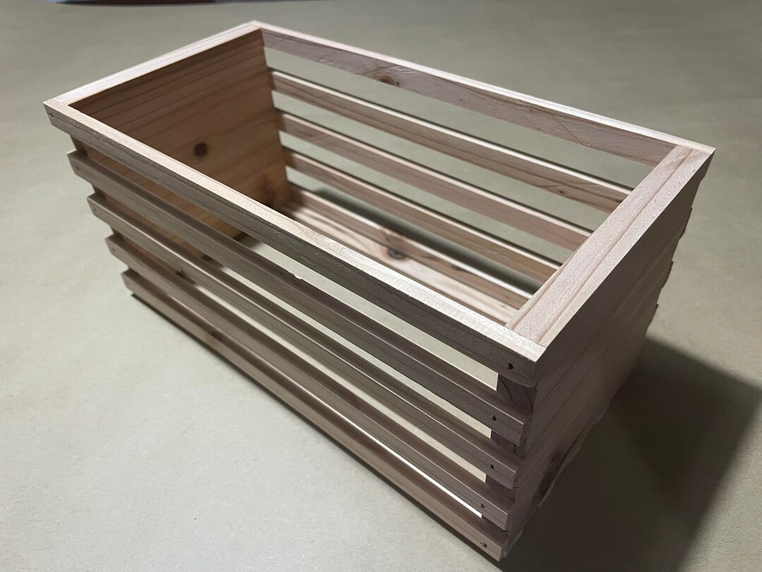 Rustic Handmade Wooden Crate, 5 X 11 - Etsy