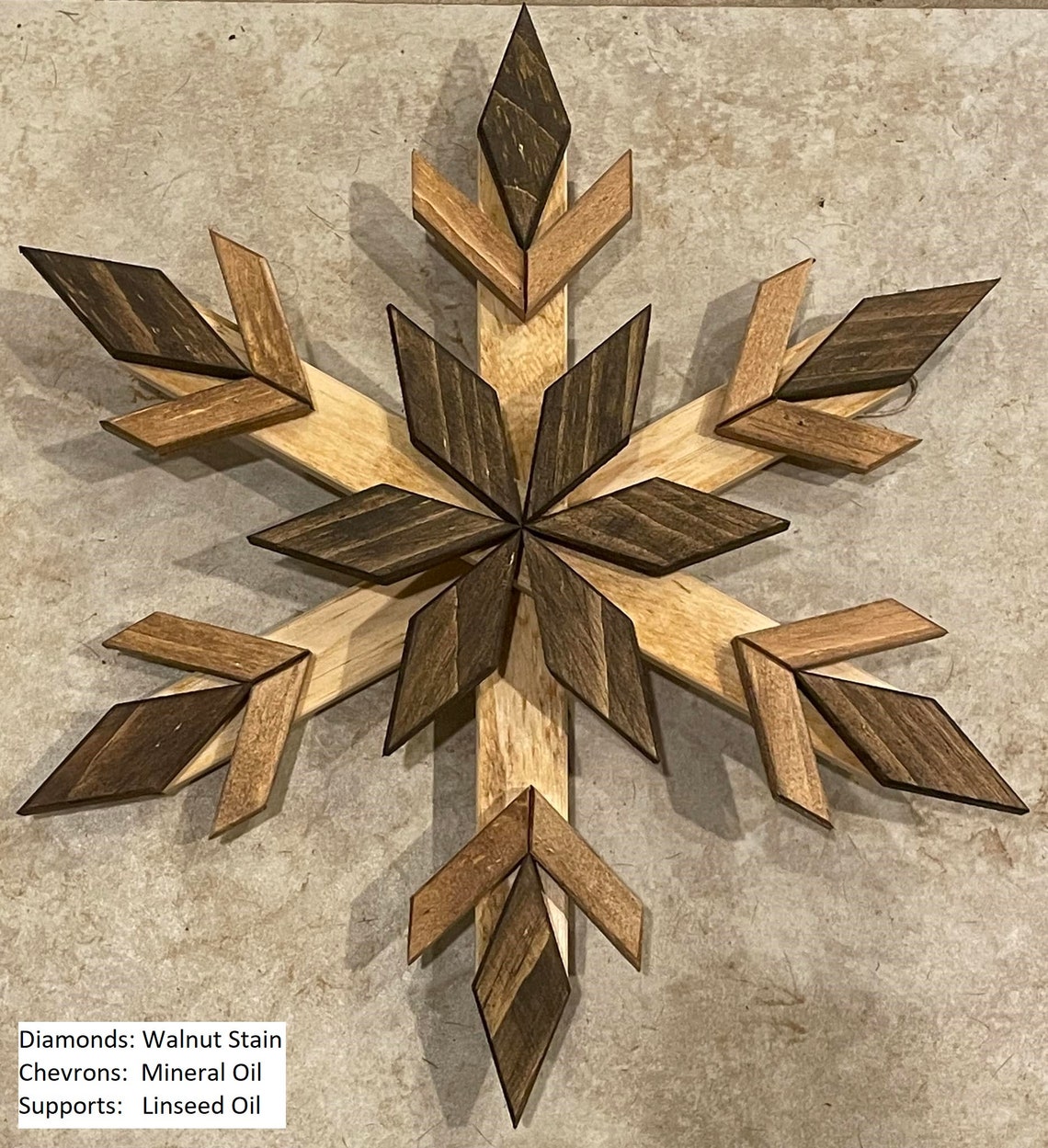 Handmade Rustic Christmas/winter Wooden Snowflake Wall Decor - Etsy Canada