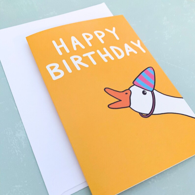 Silly Goose Birthday Card | Duck Birthday Card | Quirky Birthday Cards ...
