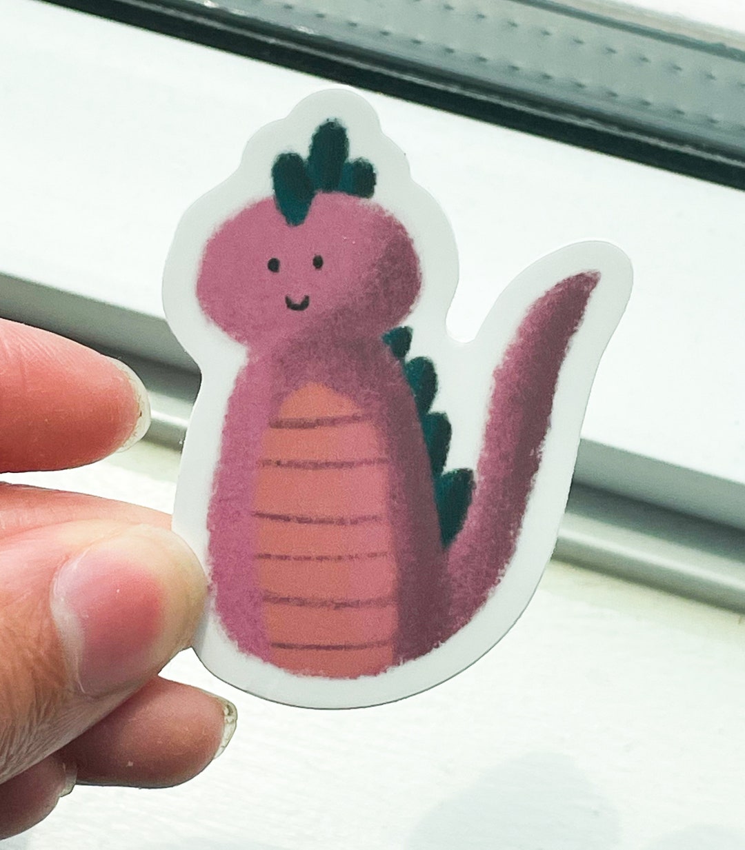 Rosario the Pink Monster Cute Monster Sticker Water Bottle Sticker ...