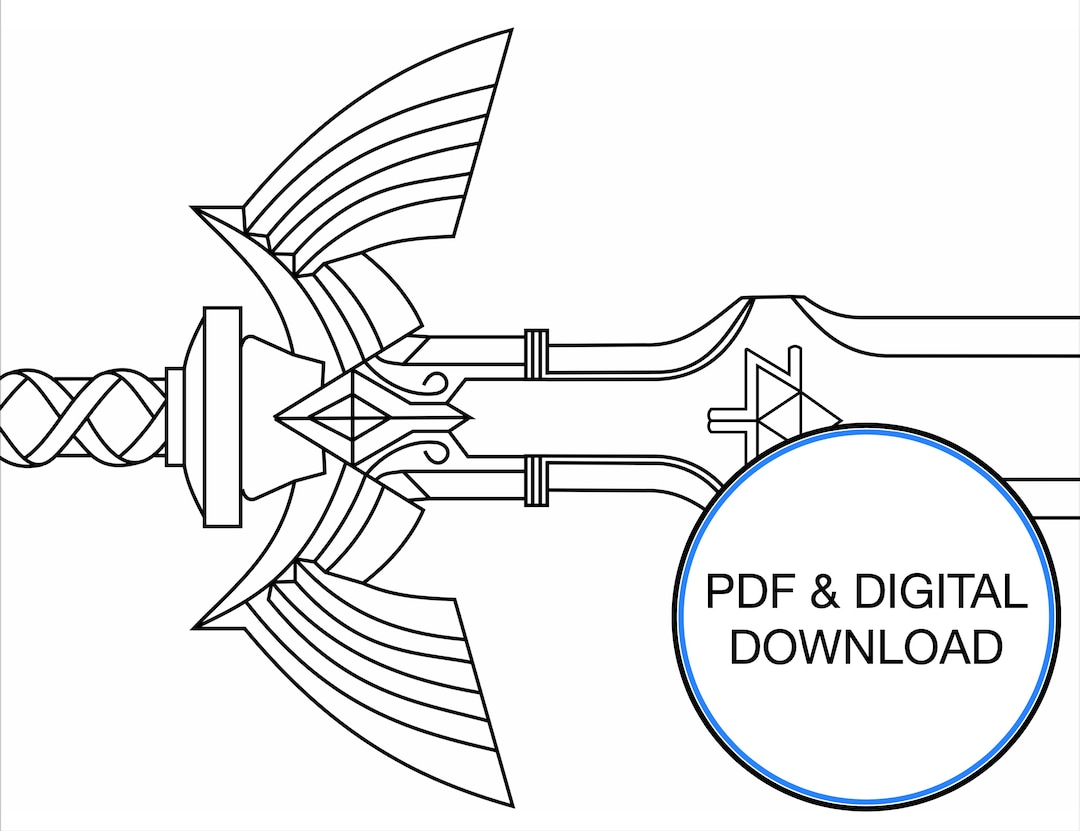 Master Sword (foam Template) - Etsy