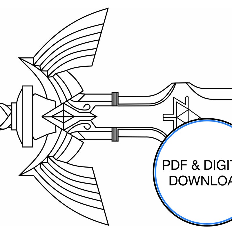 Template Eva Foam Sword - Etsy UK