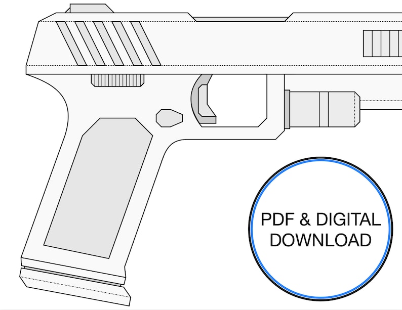 Sci-fi Pistol (eva Foam Pattern) - Etsy