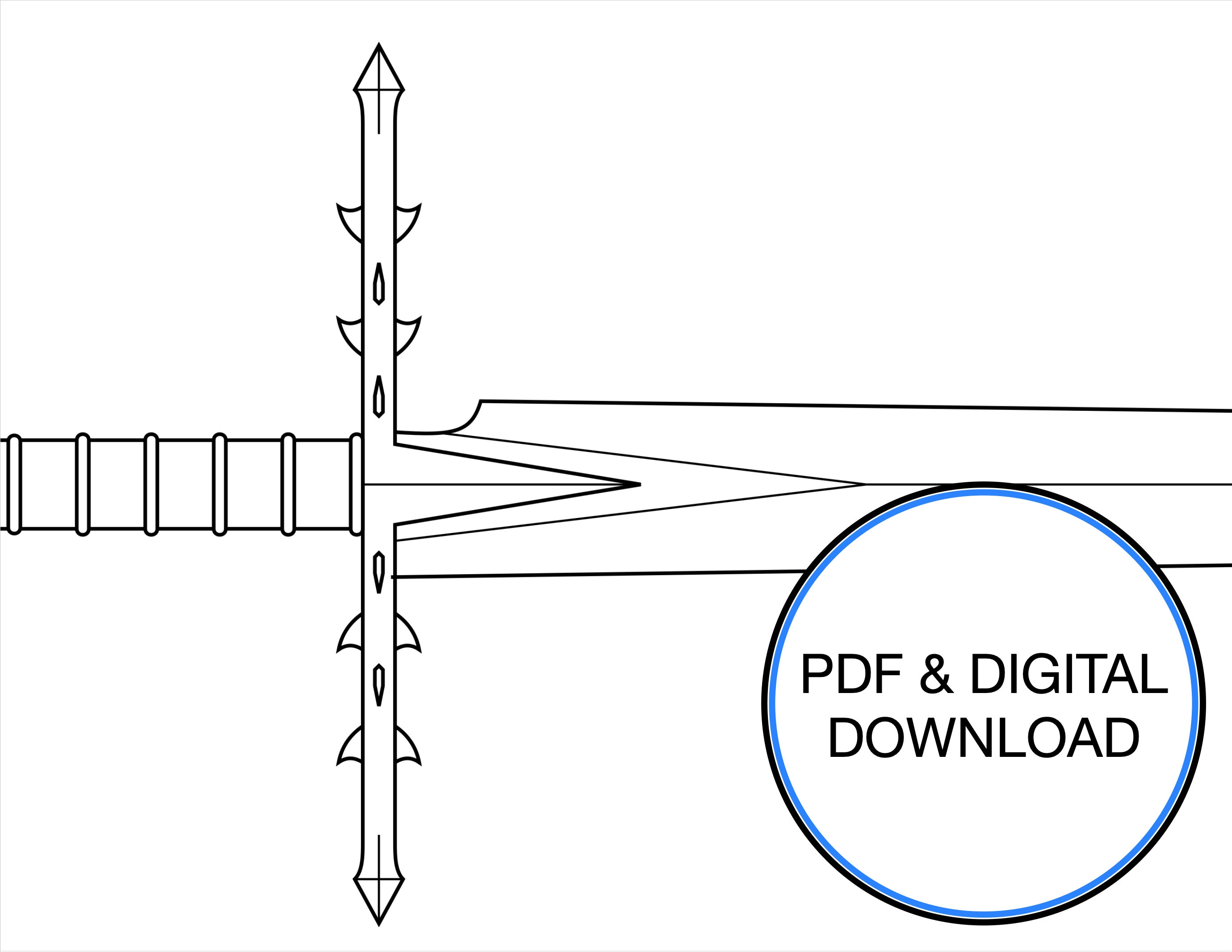 LOTR Ringwraith Sword (foam Template) - Etsy