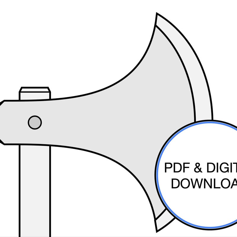 Cosplay Axe Foam Pattern - Etsy