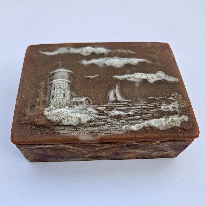Incolay Stone Jewelry Box - Etsy