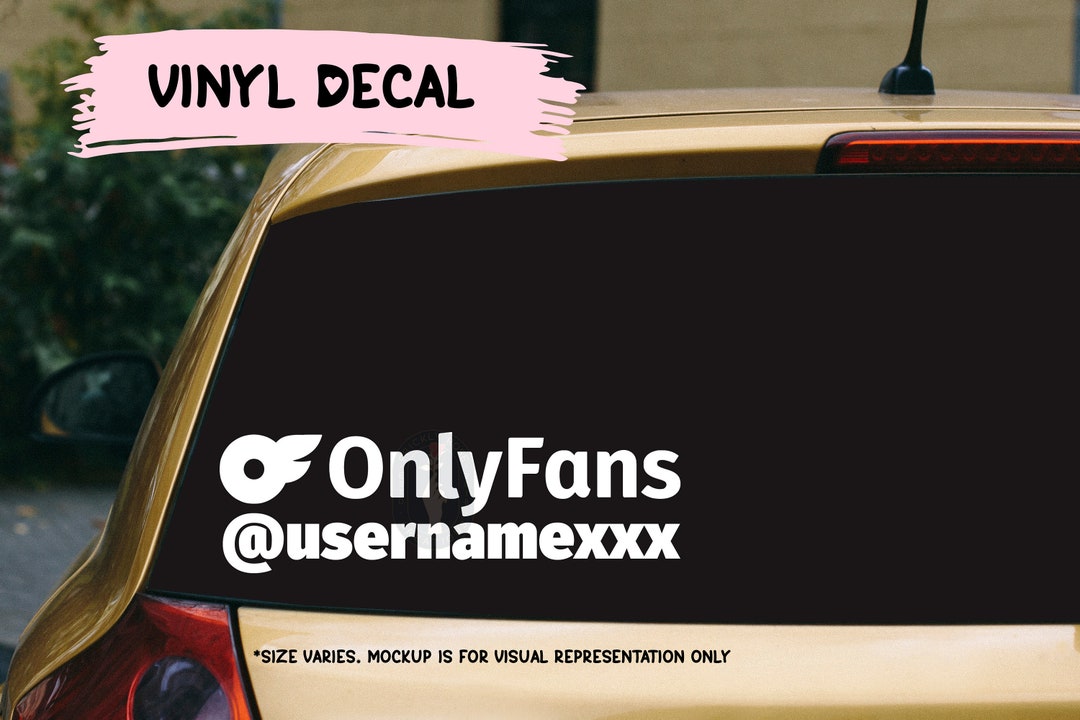 Onlyfans Car Decal, Custom Onlyfans Sticker, Custom Username Decal ...