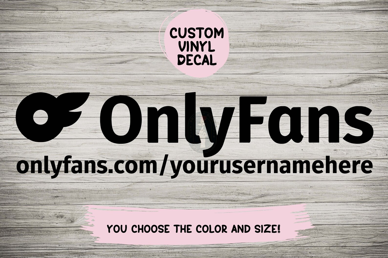 Onlyfans Car Decal, Custom Onlyfans Sticker, Custom Username Decal ...