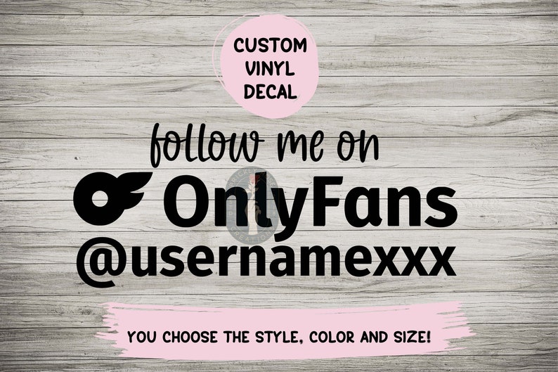 Follow Me on Onlyfans Car Decal Custom Onlyfans Sticker - Etsy