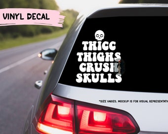 Thicc Girl Car Decal - Etsy