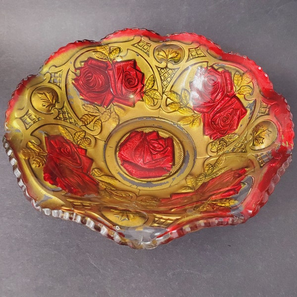 Red Depression Glass - Etsy