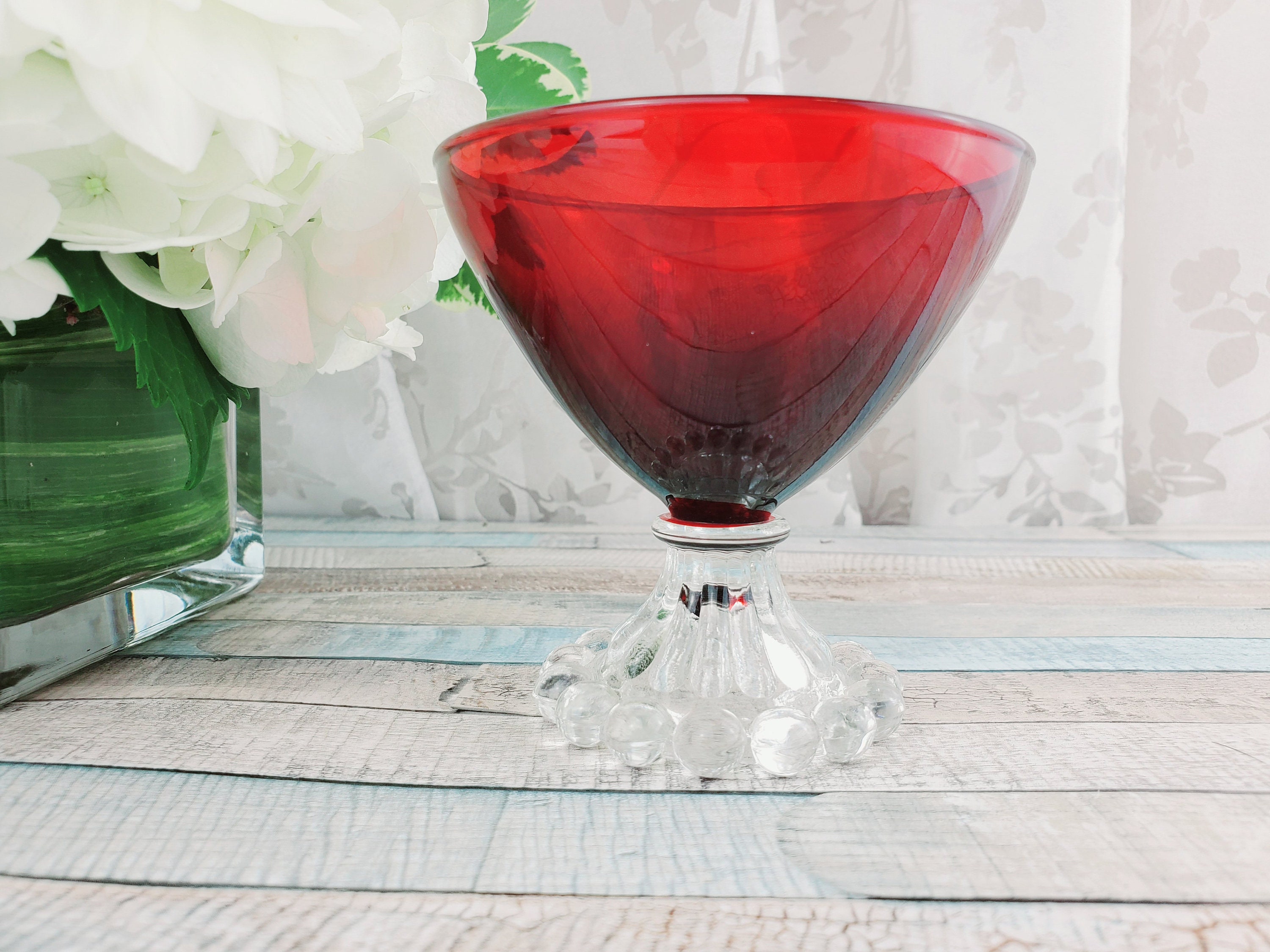 Anchor Hocking royal ruby red burple champagne sherbet | Etsy
