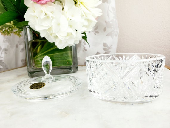 Elegant Cristal d'Arques lead crystal jewelry box, cr… - Gem