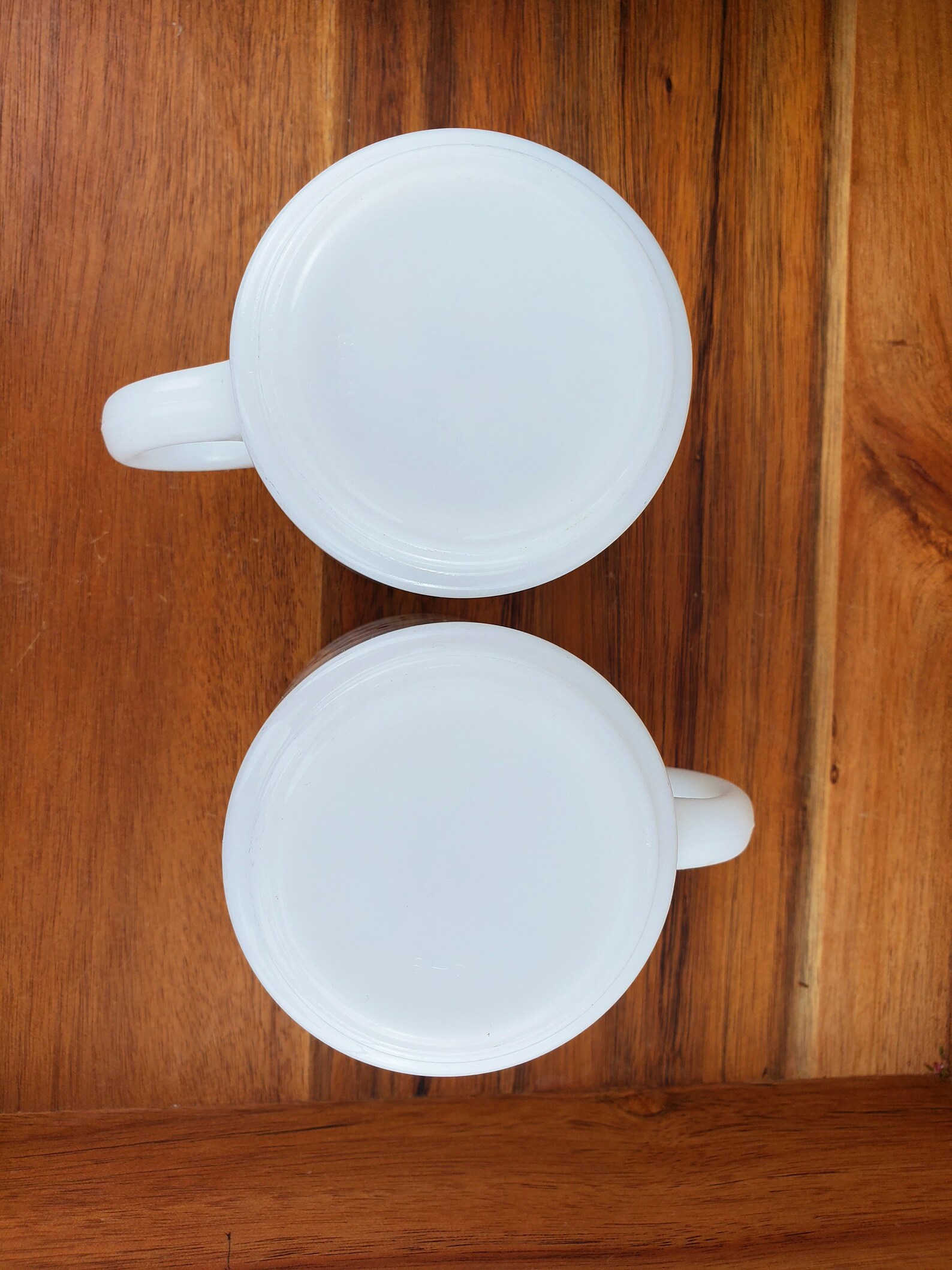 PAIR of Mugs Set of 2 Milk Glass Coffee Mugs Two Milkglass | Etsy
